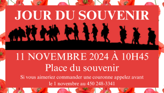 🌸11 NOVEMBRE - COMMÉMORATION DU JOUR DU SOUVENIR – Ville de Bedford